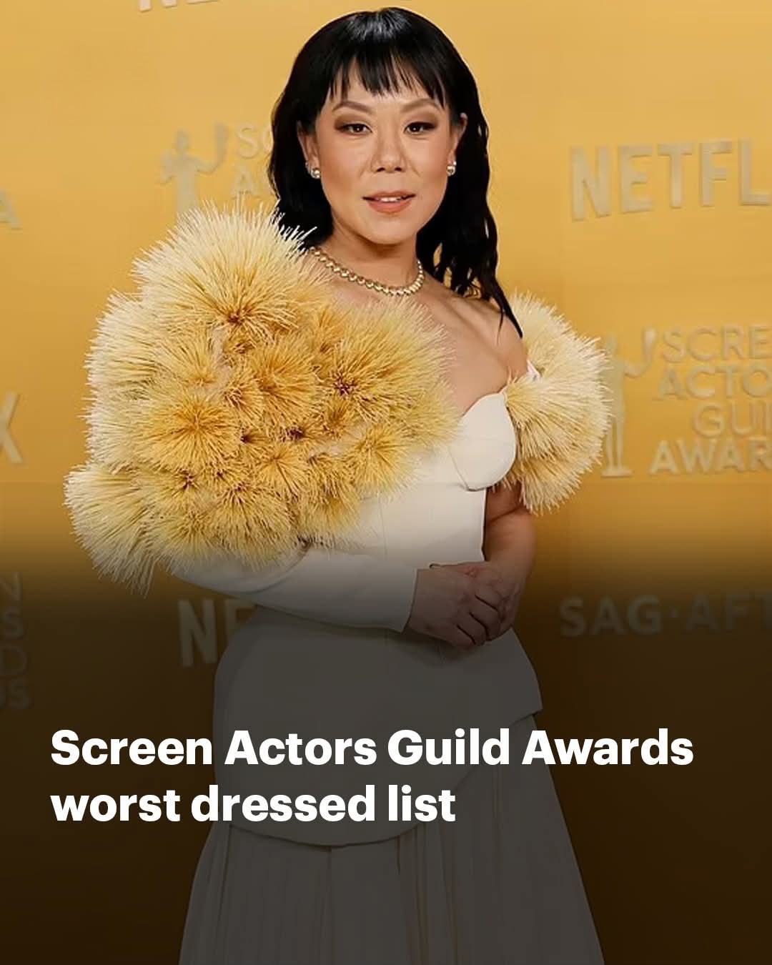 SAG Awards 2025 Worst Dressed: Feathers, Ruffles, and Fashion Fails Take Over the Red Carpet ...